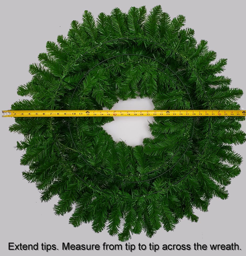 3 FOOT L.E.D. CHRISTMAS WREATH | ArtificialChristmasWreaths.com | 36 ...